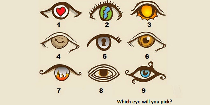 The Eyes Shown Above Reveals Your Personality. Select An Eye And Reveal ...