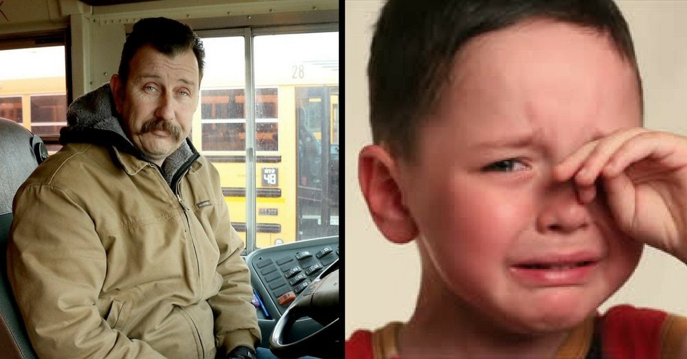 Bus Driver Sees Boy Crying, Then Notices Red Hands… What He Does Next ...