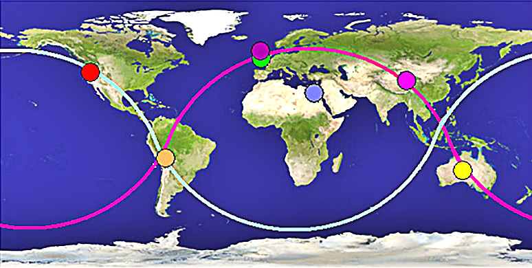 Location of the Earth’s Chakra Points Across the World (Giza ...