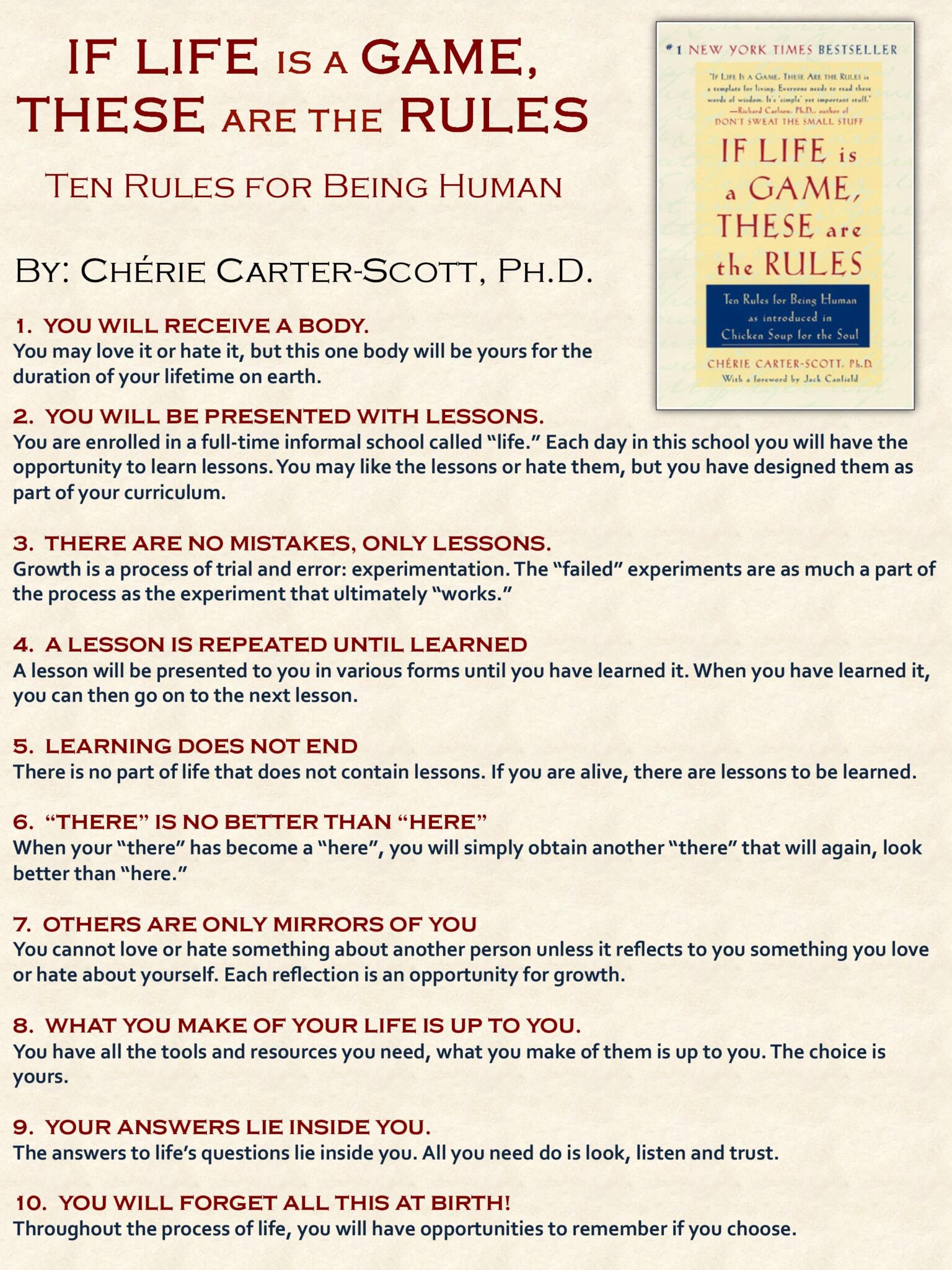 9 Rules for Being Human